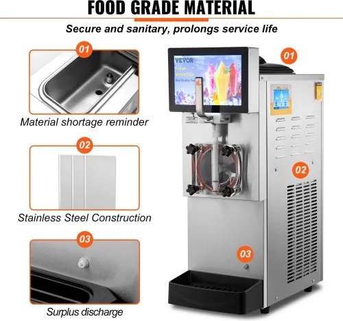 8 l Single Bowl Komerční Slushy Stroj Margarita Smoothie Mražený nápoj