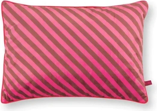 Pip Studio dekorační polštář Block Stripe 35x50 cm, růžový (Dekorační polštář s výplní)