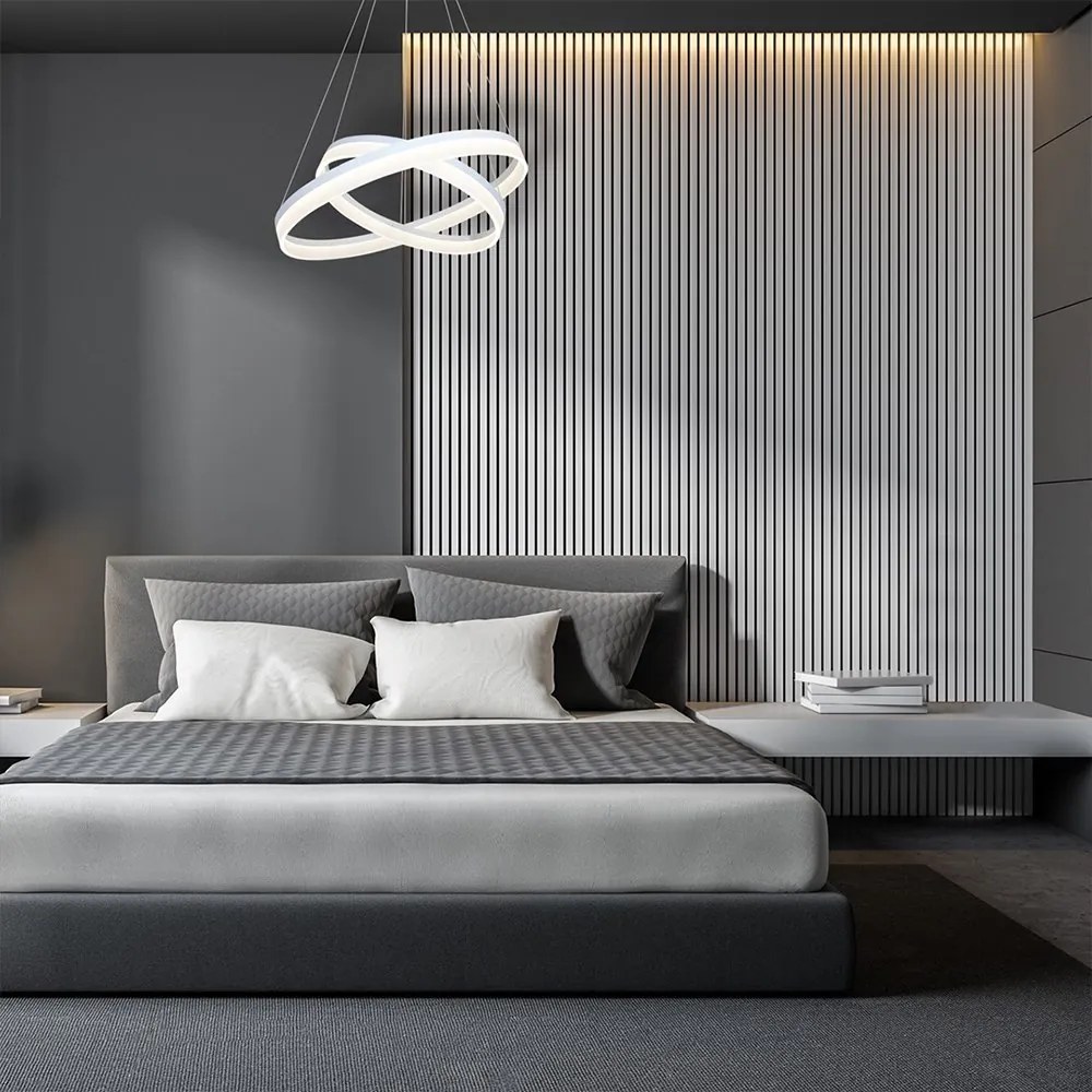 Závěsné LED svítidlo Ring, 2x LED 60w, 4000k, w