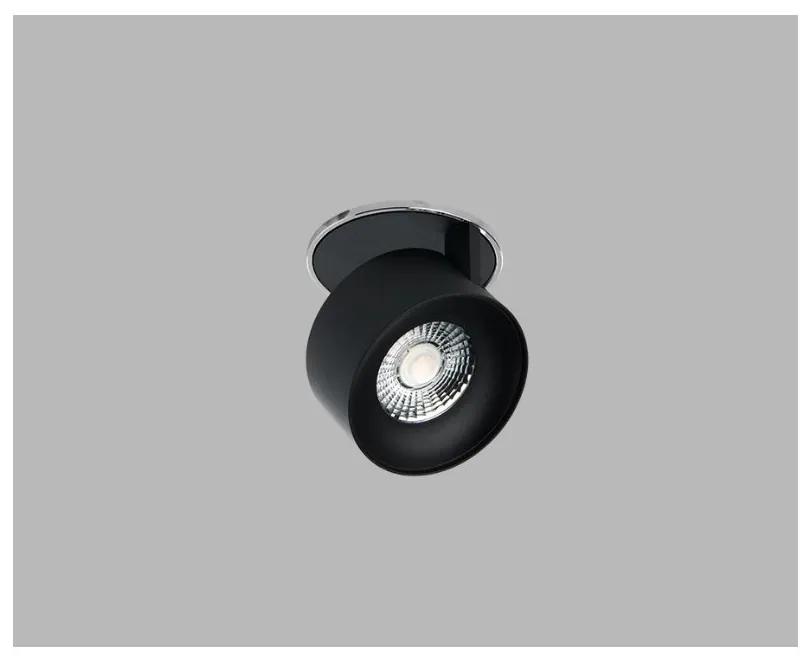 Zápustné natáčecí výklopné LED světlo KLIP - chrom, černá