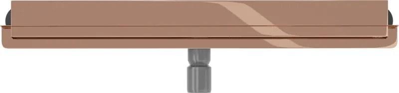 Mexen Flat Wall nástěnný liniový odtok 2v1 50 cm, růžové zlato - 1630050