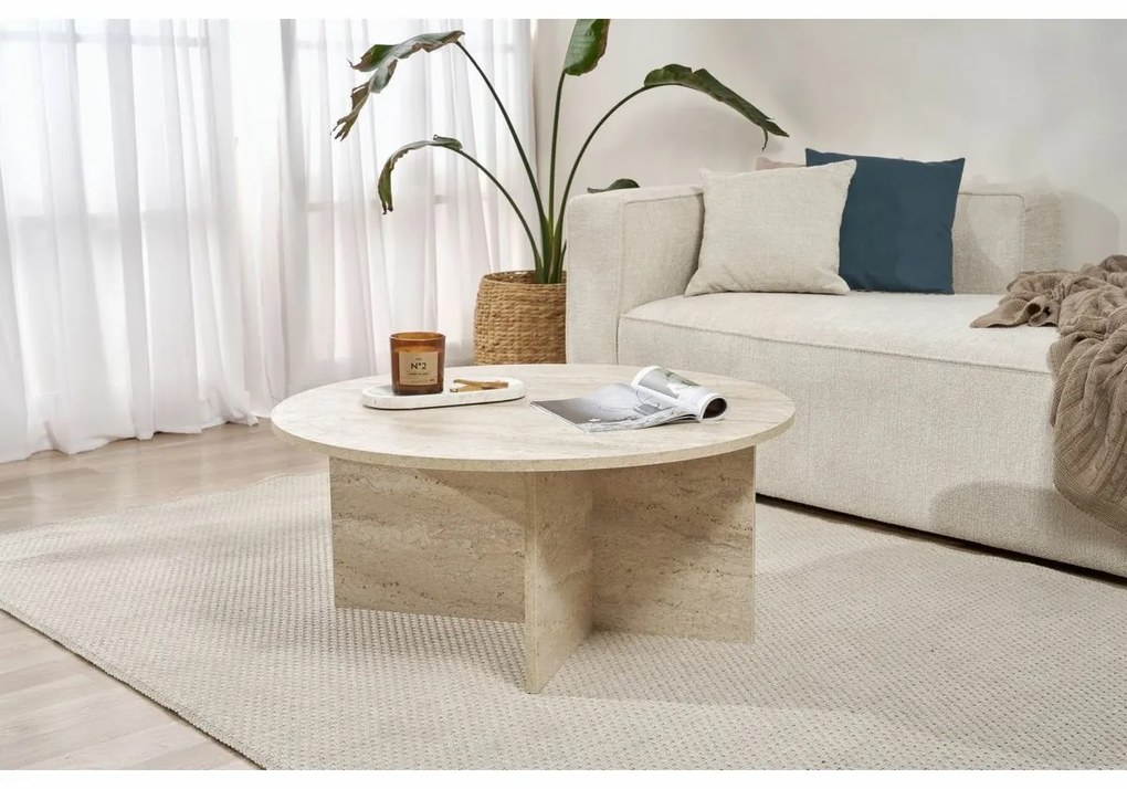Konferenční stolek Soleil Travertine