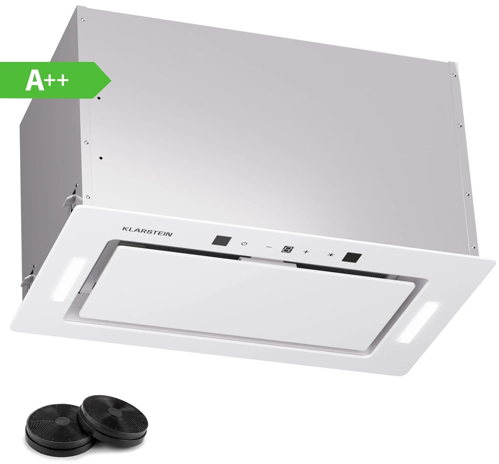 Klarstein Hektor Eco, digestoř, 52 cm, 446 m³/h, dotykové ovládání, sklo