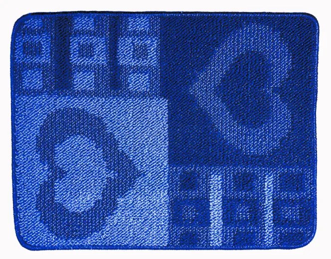 Ervi WC koupelnová předložka Srdcovka modrá Comfort, 40 x 50 cm