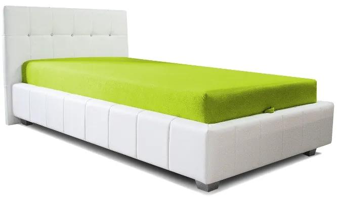 Čalouněná postel Vanesa Junior 120x200cm s elementy Swarovski - béžová Bonn 23