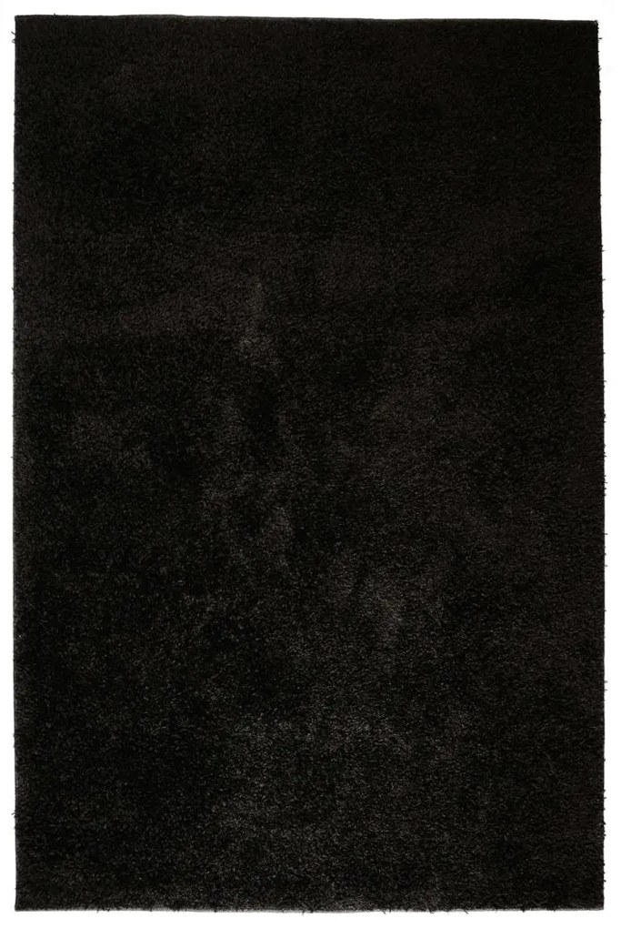 133063 vidaXL Kusový koberec s vysokým vlasem Shaggy 120 x 170 cm černý