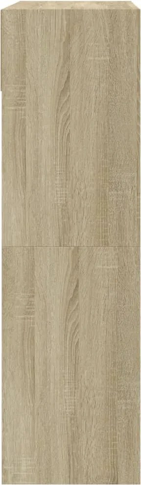 Botník se 2 výklopnými zásuvkami dub sonoma 80 x 34 x 116 cm 3214408