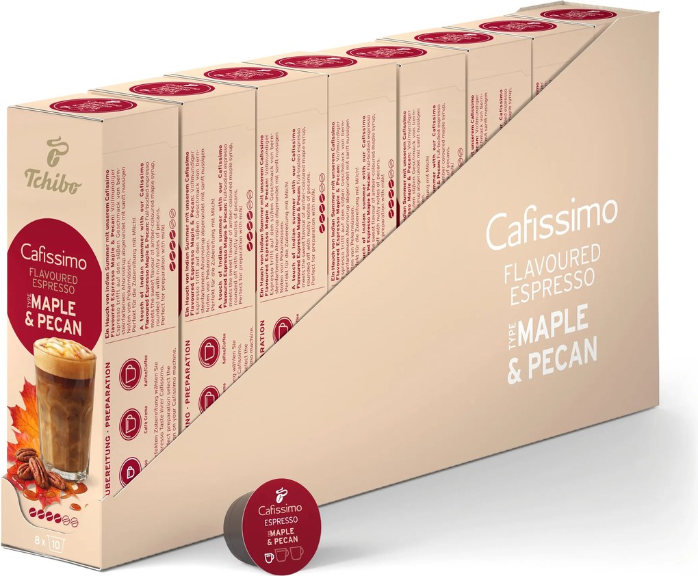 Cafissimo Flavoured Espresso − Maple & Pecan − 80 kapslí - Intenzita: 4/6