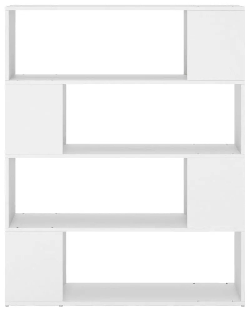 Petromila Knihovna / dělicí stěna bílá 100 x 24 x 124 cm