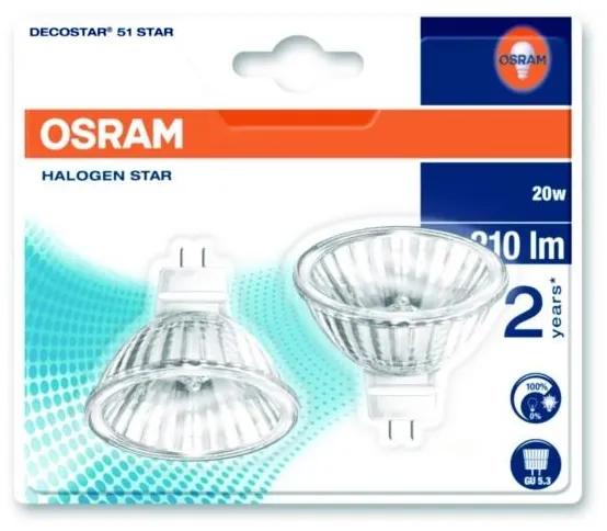 Osram SADA 2x Halogenová žárovka DECOSTAR GU5,3/20W/12V 2800K - Osram P224735