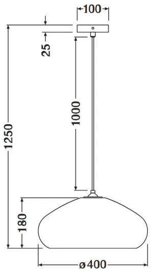 Ledvance - Lustr na lanku DECOR CARDBOARD 1xE27/15W/230V pr. 40 cm
