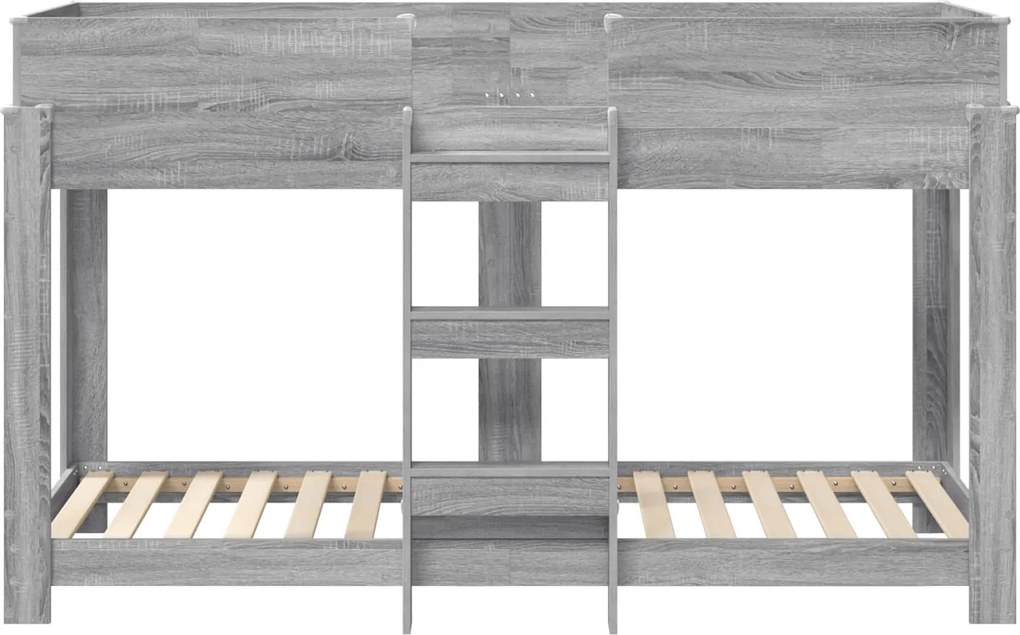 Patrová postel pro děti Šedá Sonoma 75 x 190 cm 3410544