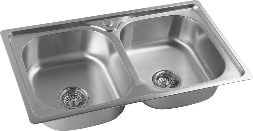 Aqualine Aqualine, Nerezový dřez 81x18x46 cm, AQ8146B