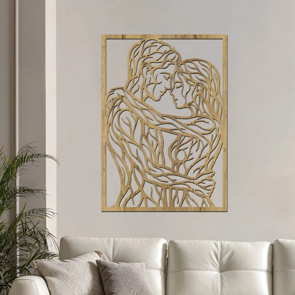 dřevo života Dřevěný obraz MY Zvolte rozměr (cm): 57x80, Zvolte barvu dekoru: Ořech