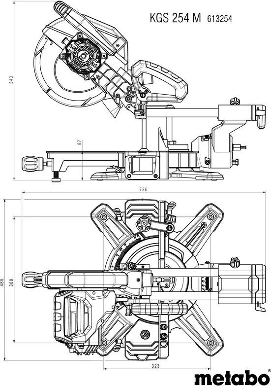 METABO KGS 254 M 613254000