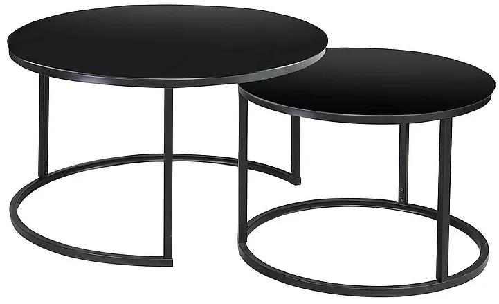 Set konferenčních stolků KURT 1 - černý / černý