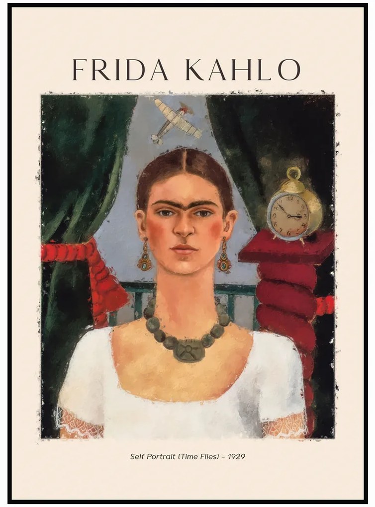 Frida Kahlo - Autoportrét  1929 40 x 50 cm