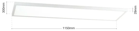 Orion - LED Stm. přisaz. panel DISC LED/40W/230V 2700/3000/4000K 115x30 cm bílá