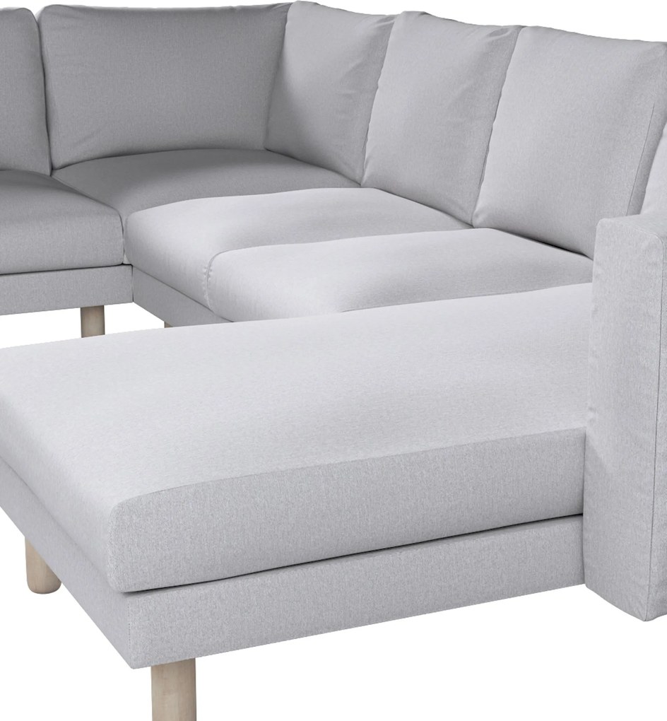 Potah na pohovku IKEA Norsborg rohová, 5-místná se šezlongem barva šedá látka pletený vzor