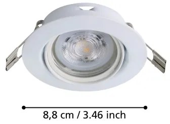 Eglo 901756 - SADA 3x LED Podhledové svítidlo FAVAZZINA 1xGU10/4W/230V bílá