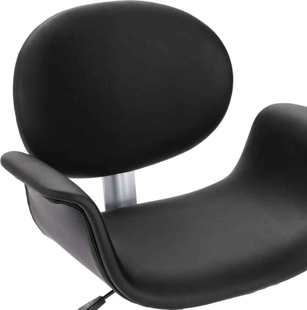 vidaXL Otočná jídelní židle umělá kůže [287391] Barva: Tmavě šedá