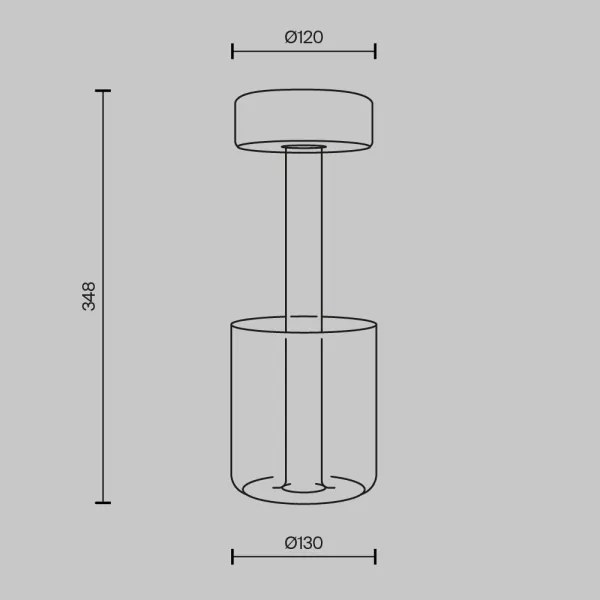 Maytoni MOD229TL-L3B3K1 - LED Stmívatelná přenosná stolní lampa 3W/5V černá/čirá