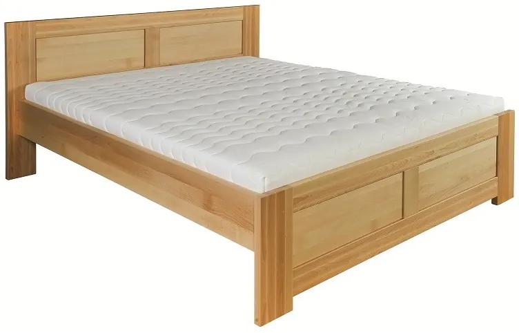 Drewmax Dřevěná postel 200x200 buk LK112 gray