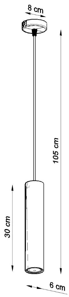 Závěsné svítidlo Lino, 1x dřevěné stínítko