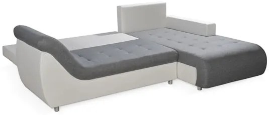 SOB FURNITURE Rohová sedací souprava TONIA - černá / tmavě šedá