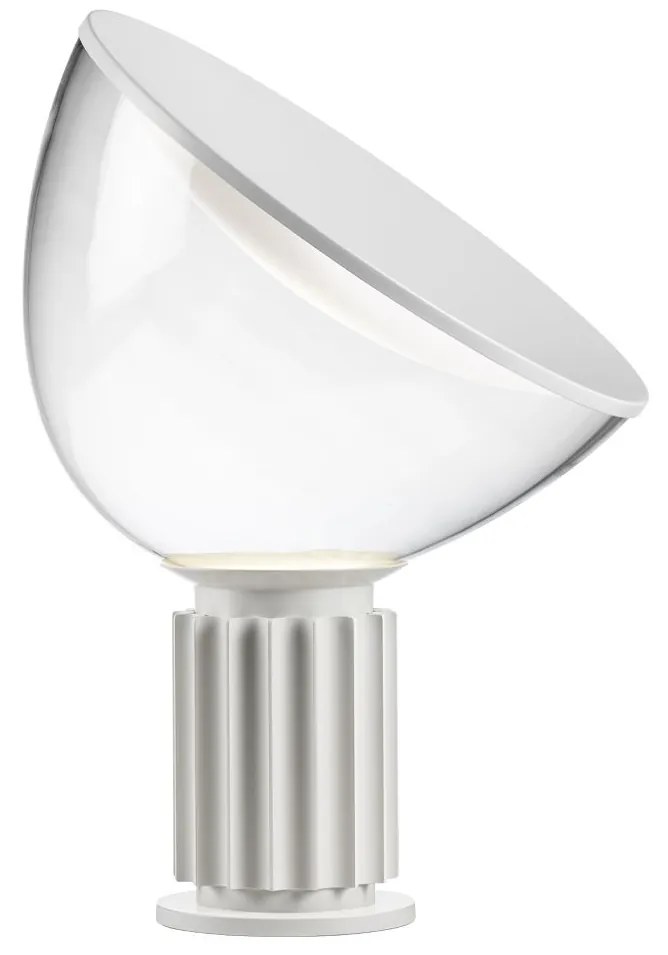 Flos Taccia small LED, designová lampa se stmívačem, 16W LED 2700K, sklo/matná bílá, výška 48,5cm