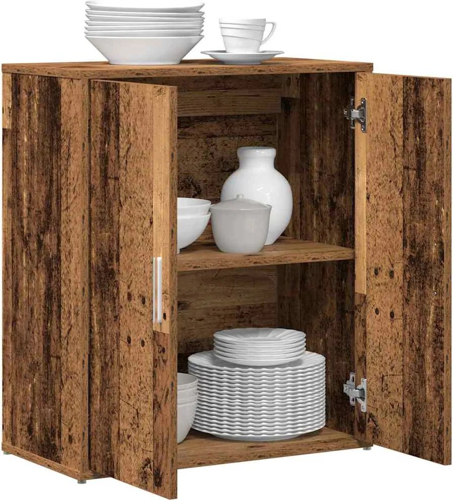 Servírovací skříň 2 ks Staré dřevo 60 x 31 x 70 cm 3365550