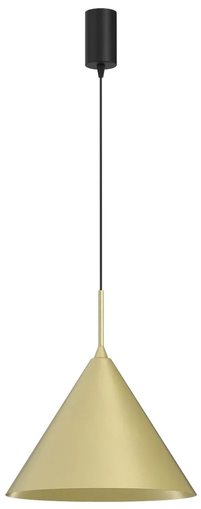 Závěsné svítidlo Capital, 1x zlaté kovové stínítko, (fi 32cm), b