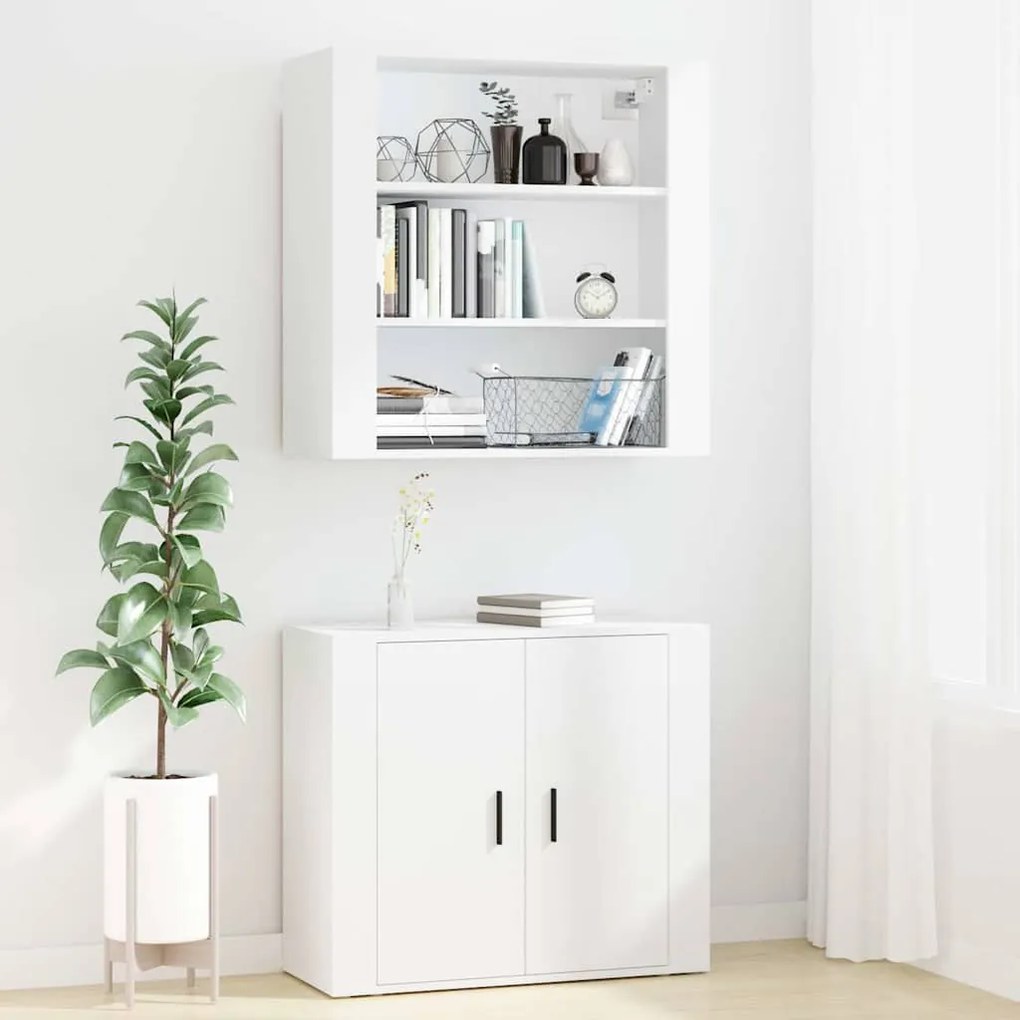 Skříň highboard bílá kompozitní dřevo 3185359