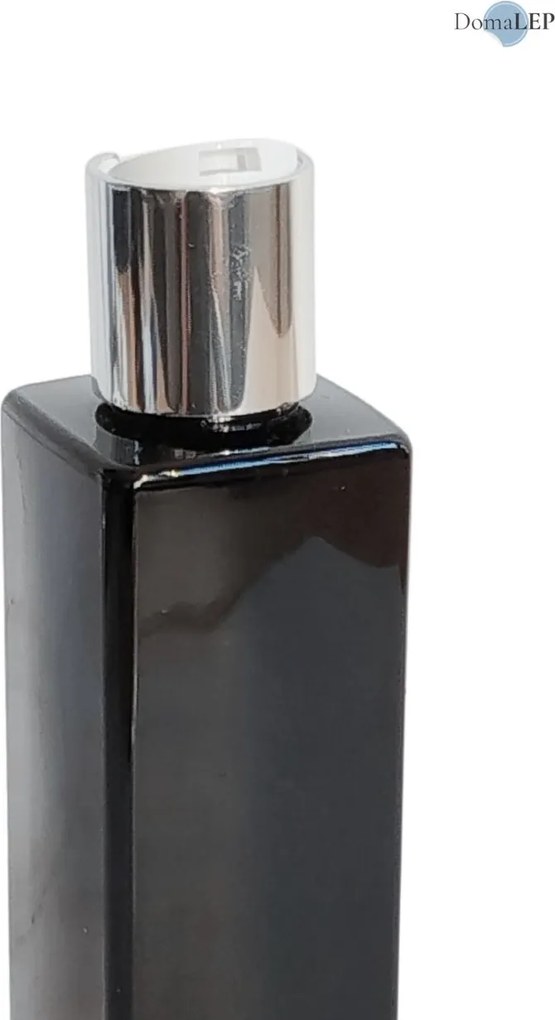 Dávkovač na mýdlo 250 ml černý s bílo-stříbrným DISC TOP LUNA