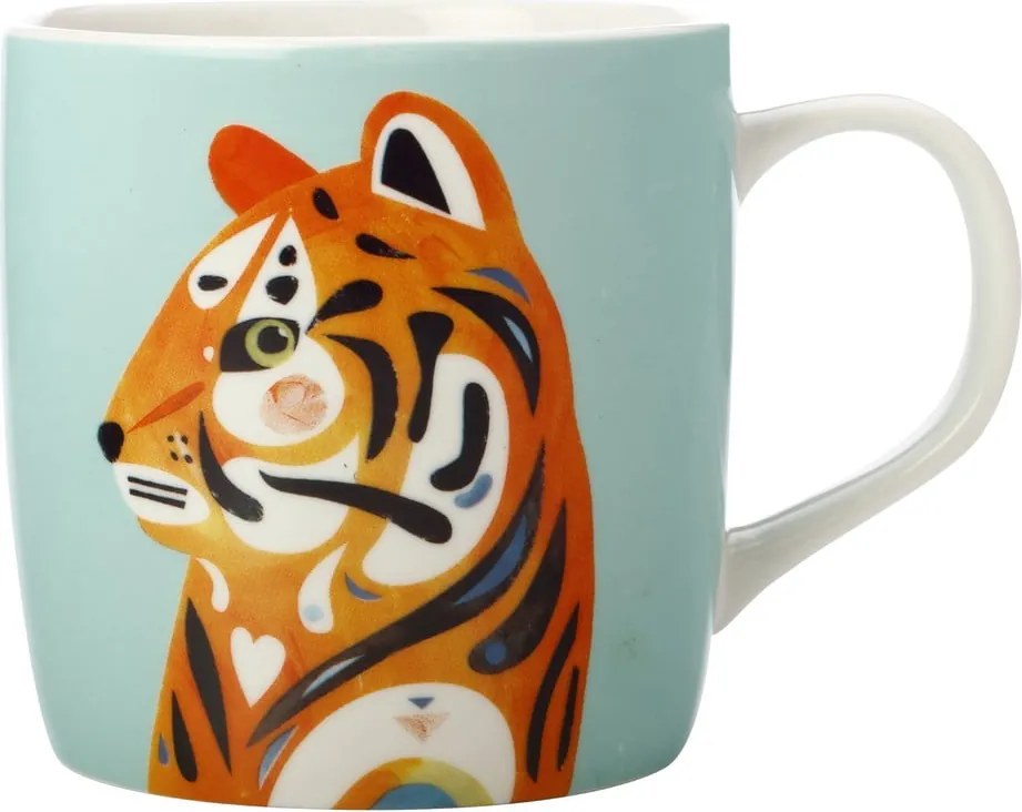 Modrý porcelánový hrnek Maxwell &amp; Williams Pete Cromer Tiger, 375 ml