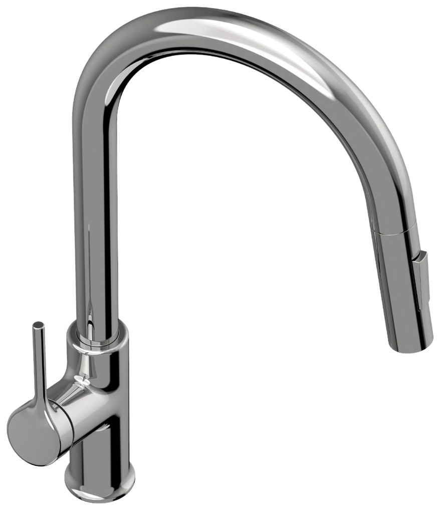 Invena Farsala, dřezová baterie s výsuvnou 2-funkční výlevkou h-433, chromová, INV-BZ-40-U01-S