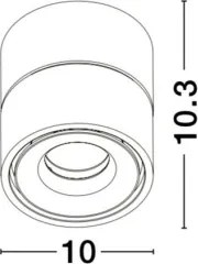 Stropní/nástěnné LED svítidlo NOVA LUCE UNIVERSAL 13W 3000K černé 72004
