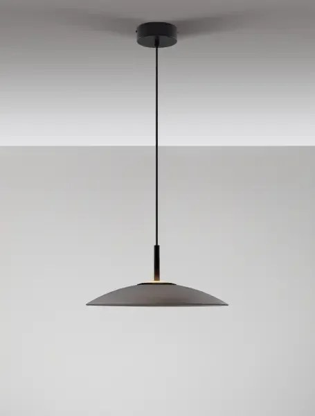 LED černo-kouřový designový lustr Polifemo 140