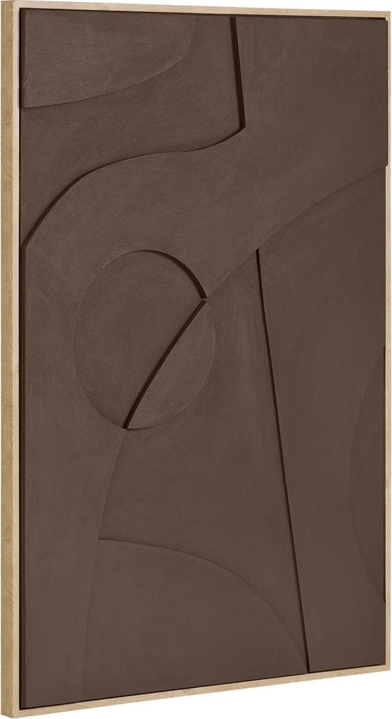 House Nordic Nástěnná dekorace ISABELLA II hnědá 60×90 cm 4991022