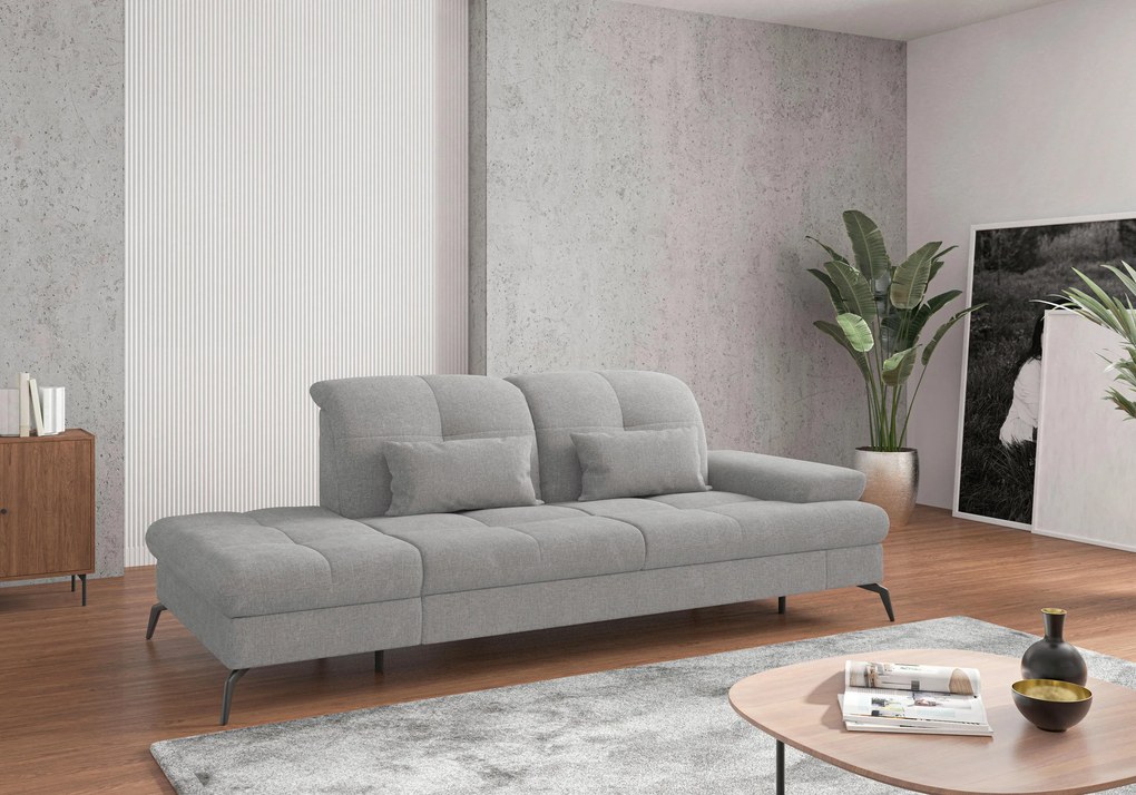 XXXLutz LENOŠKA, textil, světle šedá Sit & More - Online Only sedačky - 000144009976