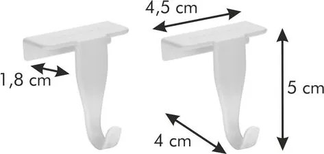 TESCOMA Háčky na dvířka FlexiSPACE, 2 ks