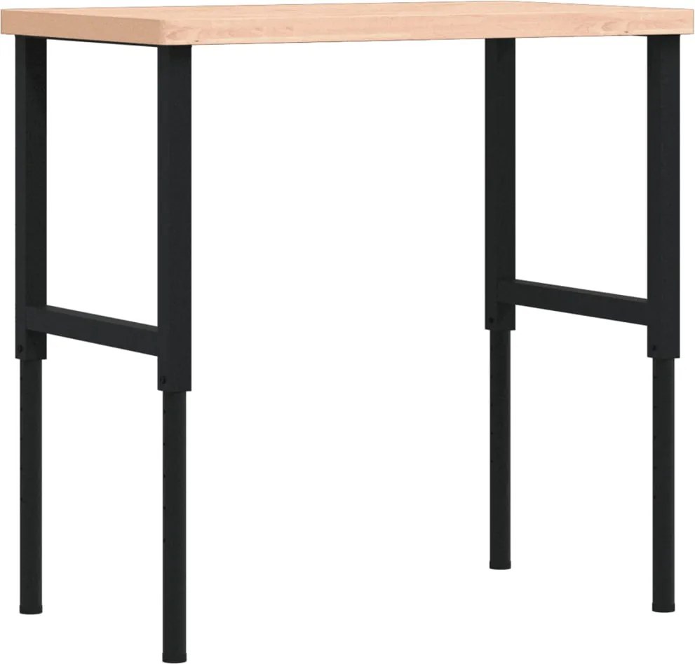 Pracovní stůl 100 x 60 x (73–99,5) cm masivní buk obdélníkový 3309683