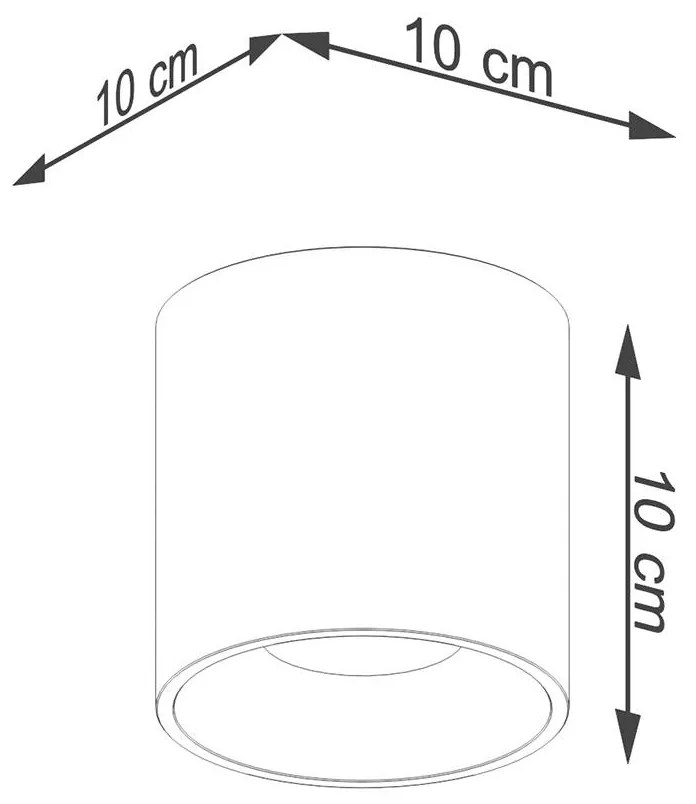 Stropní svítidlo ORBIS 1 zlaté