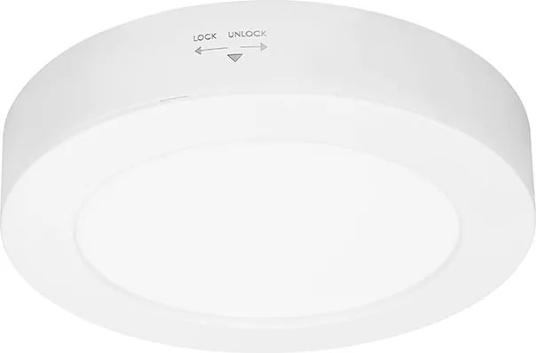 Solight LED mini panel koupelnový 2v1, 3CCT, podhledový/přisazený, 12W, 1020lm, IP54, bílá, kulatý