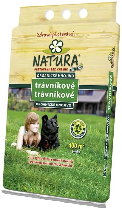 Trávníkové hnojivo agro trávníkové hnojivo - organické natura, 8kg