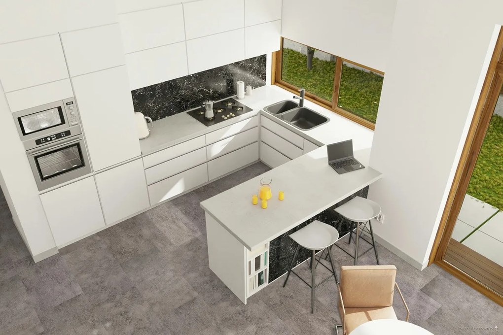 Egibi, Vinylová podlaha kliková Canadian Design Nice grey, 600 x 300 mm