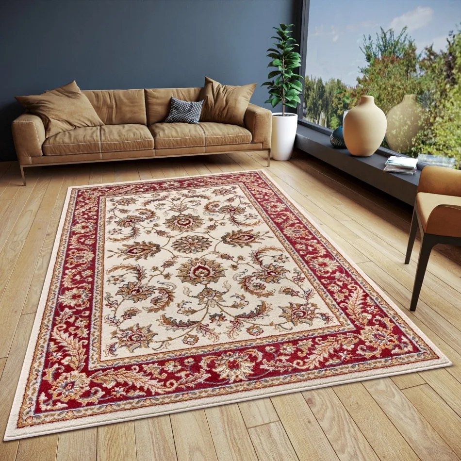 Hanse Home, Kusový koberec Luxor 105643 Reni Cream Red, 80x120, červená, ložnice