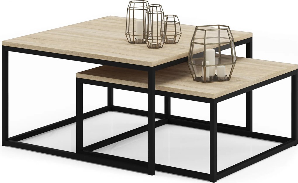 ADRK Furniture Konferenční stolek 2v1 KAMA CT-KAM-B-S
