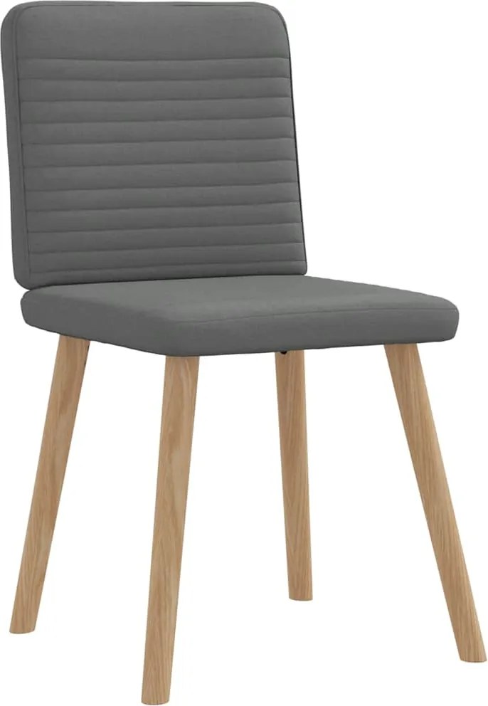 Jídelní židle 4 ks tmavě šedé textil 3315245