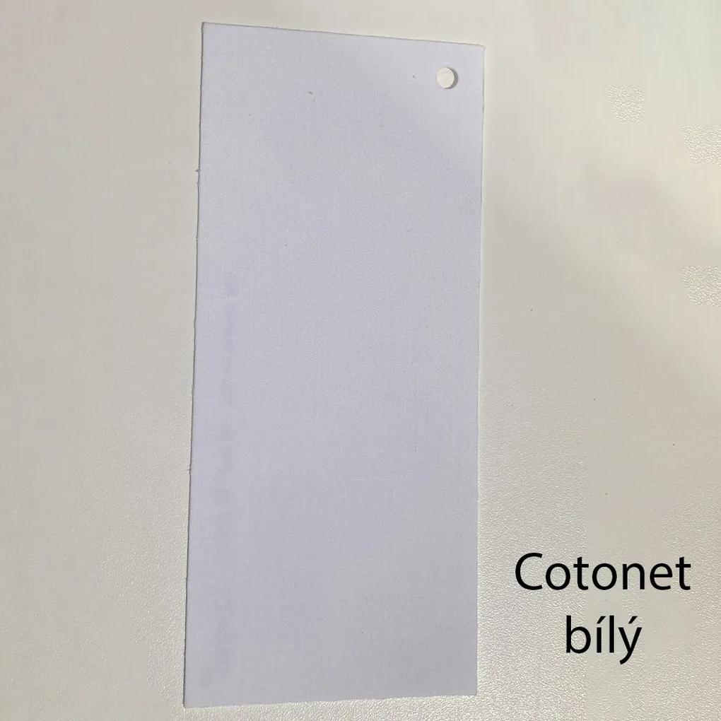 Stropní textilní hranaté svítidlo Cuadro Dekor: Cotonet bílý, Délka strany: 400 mm